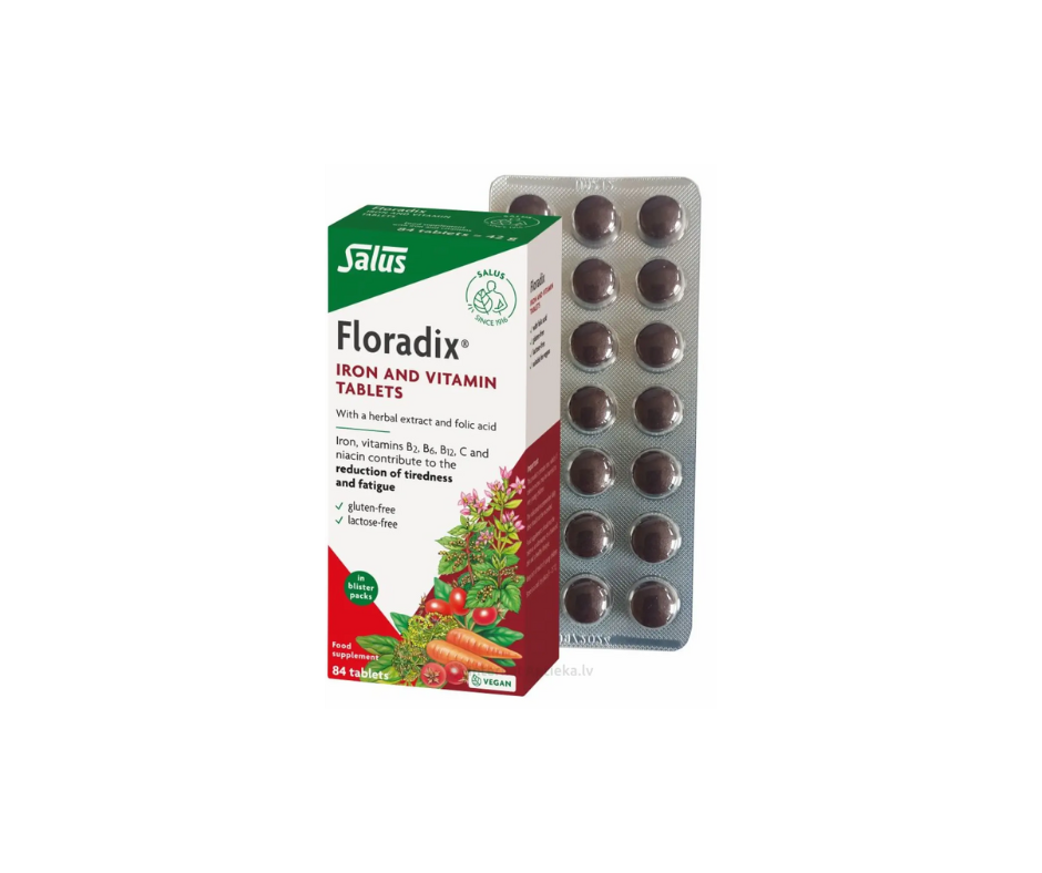 Floradix raua tabletid vitamiinidega N84 (Salus)